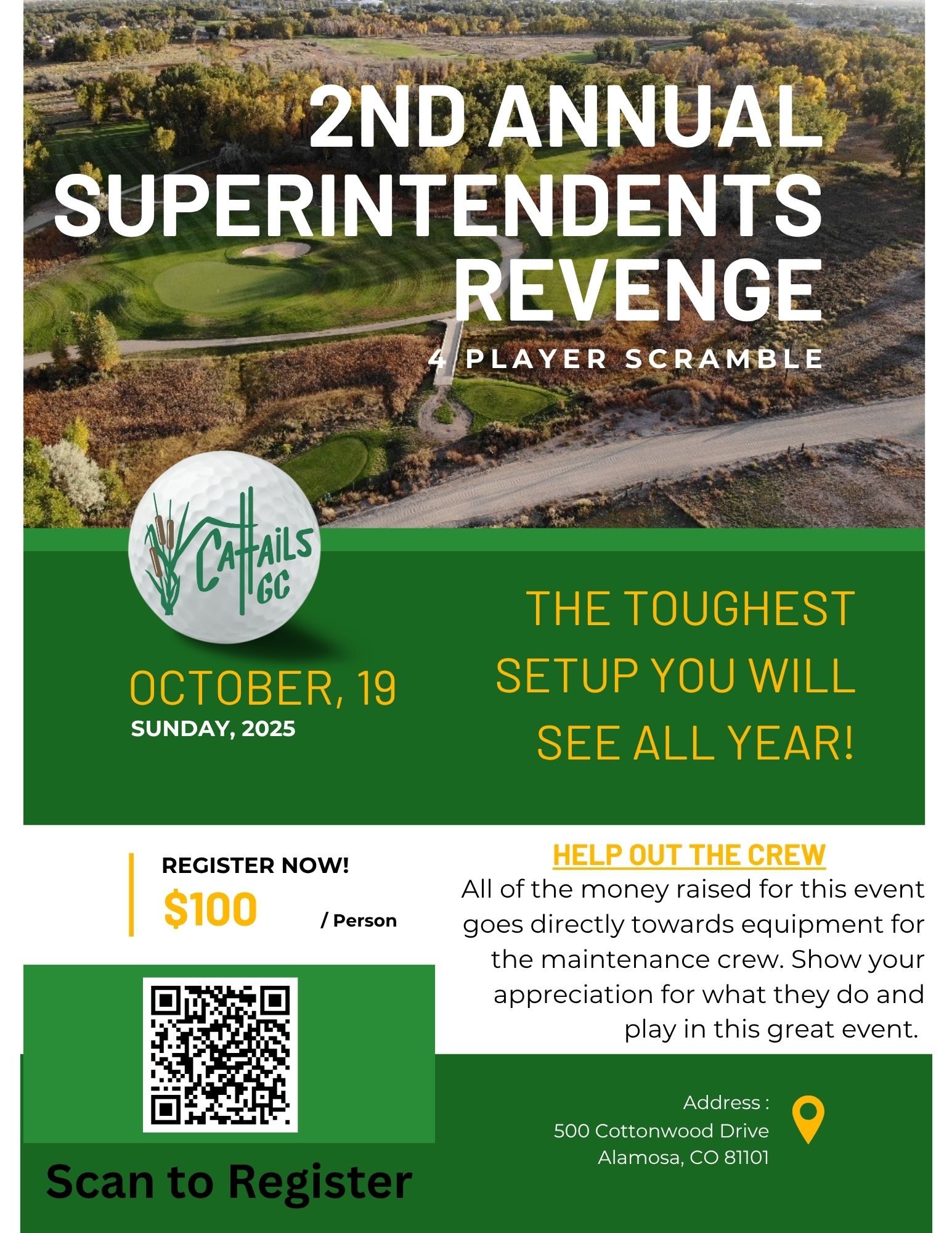 Superintendents Revenge – Cattails Golf Club – Alamosa, CO